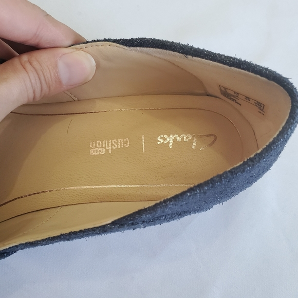 Clarks | Shoes | Clarks Pure Tone Leather Loafer Navy Interest 75 ...